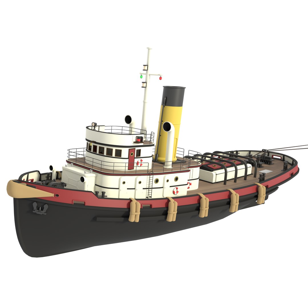 3D Steam Tug Boat - TurboSquid 1594719