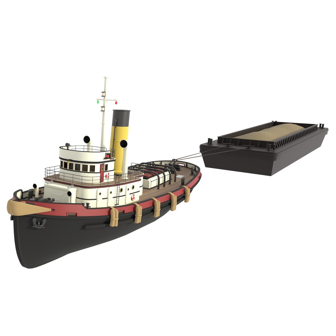 3D Steam Tug Boat - TurboSquid 1594719