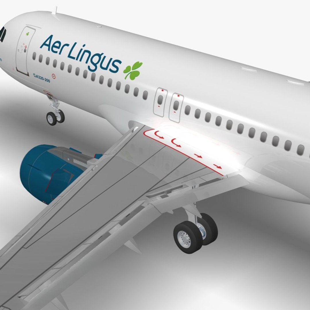 3D Airbus Aer Lingus Model - TurboSquid 1474473