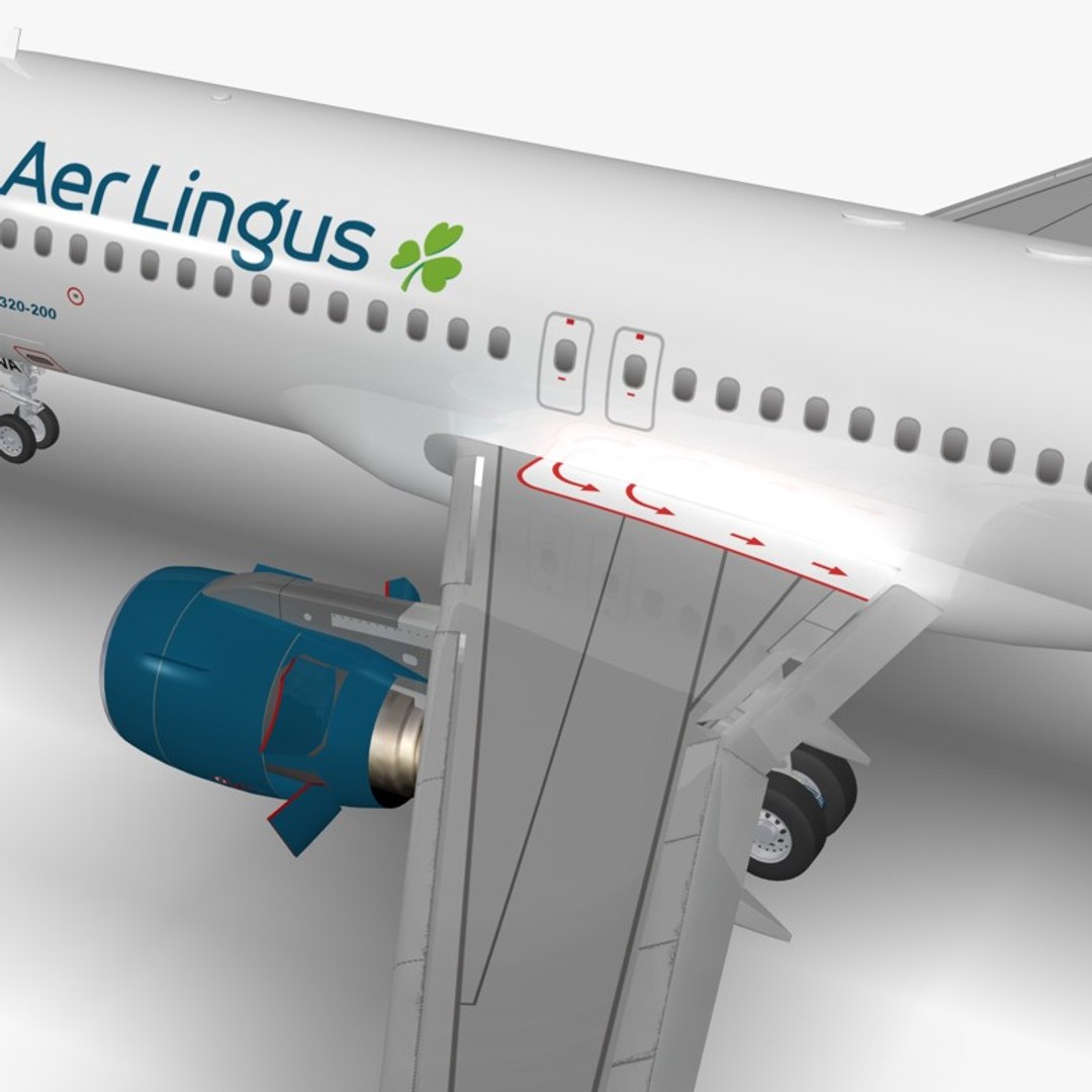 3D Airbus Aer Lingus Model - TurboSquid 1474473