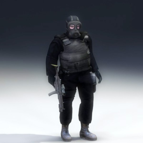 crw trooper sas 3d model