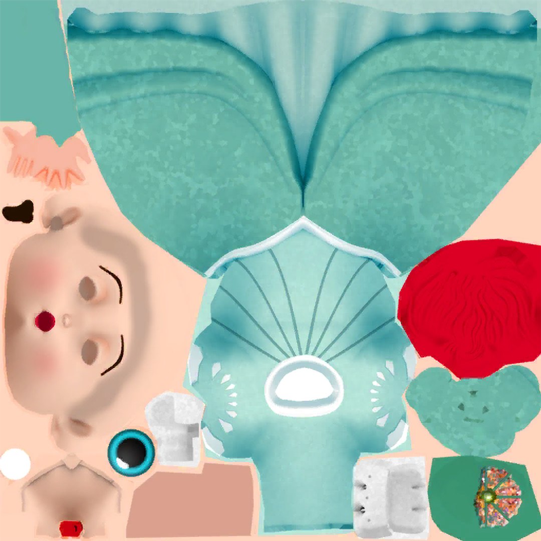 Ariel Princess 3D - TurboSquid 2388097