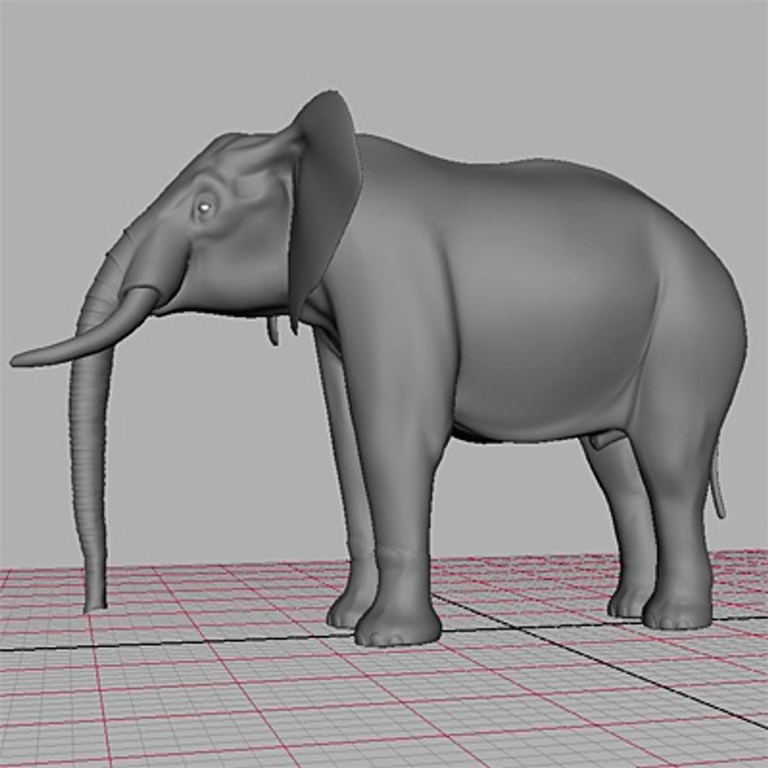3d Elephant Model