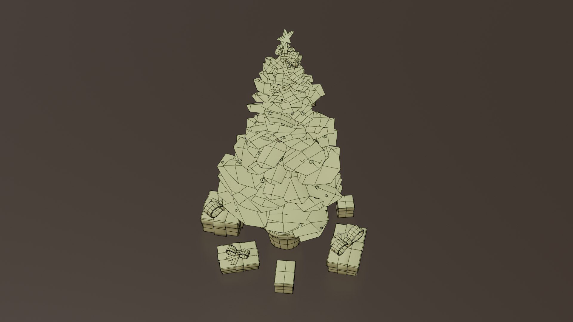 Gifts christmas tree 3D model - TurboSquid 1658344