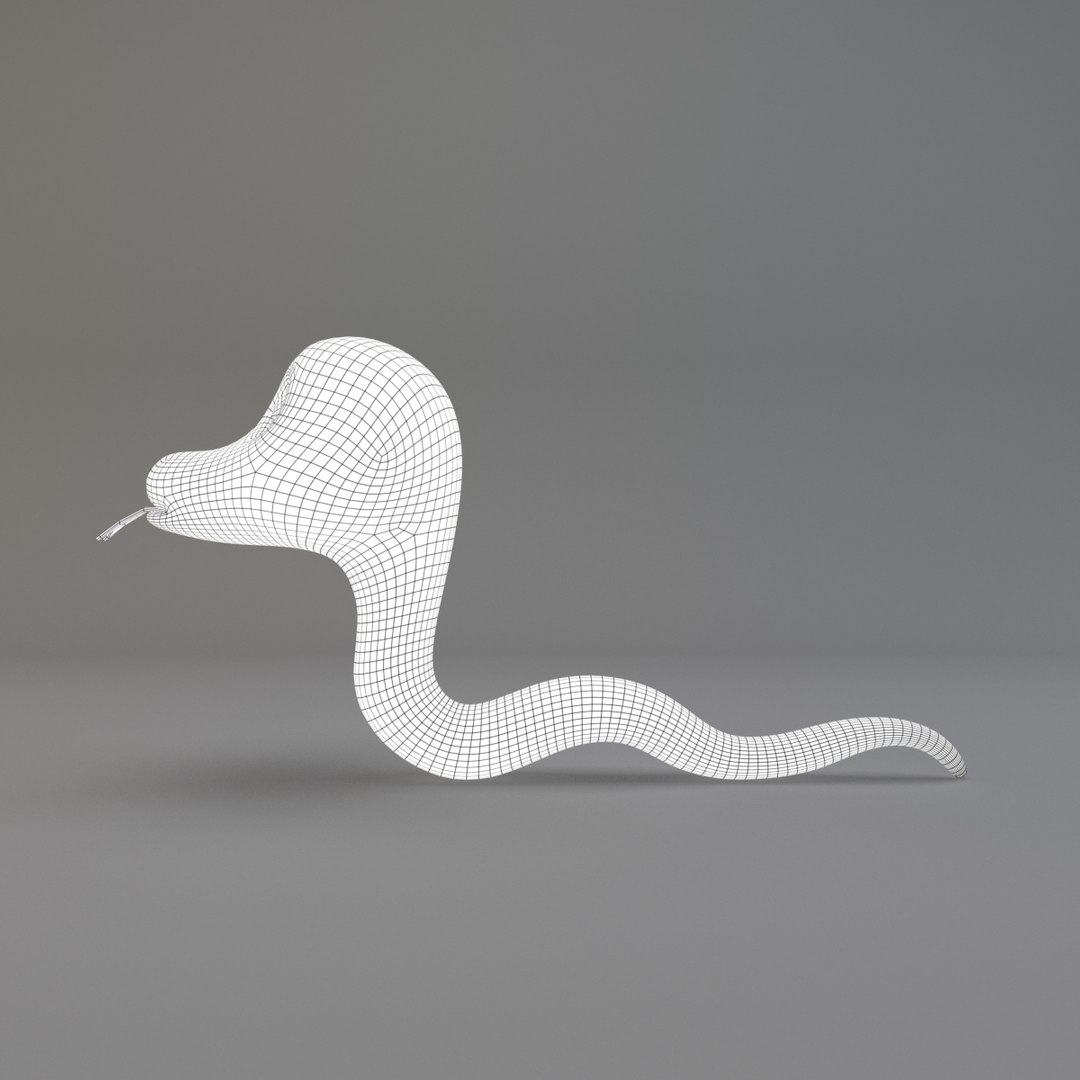 3D Model Snake Cartoon - TurboSquid 1214241