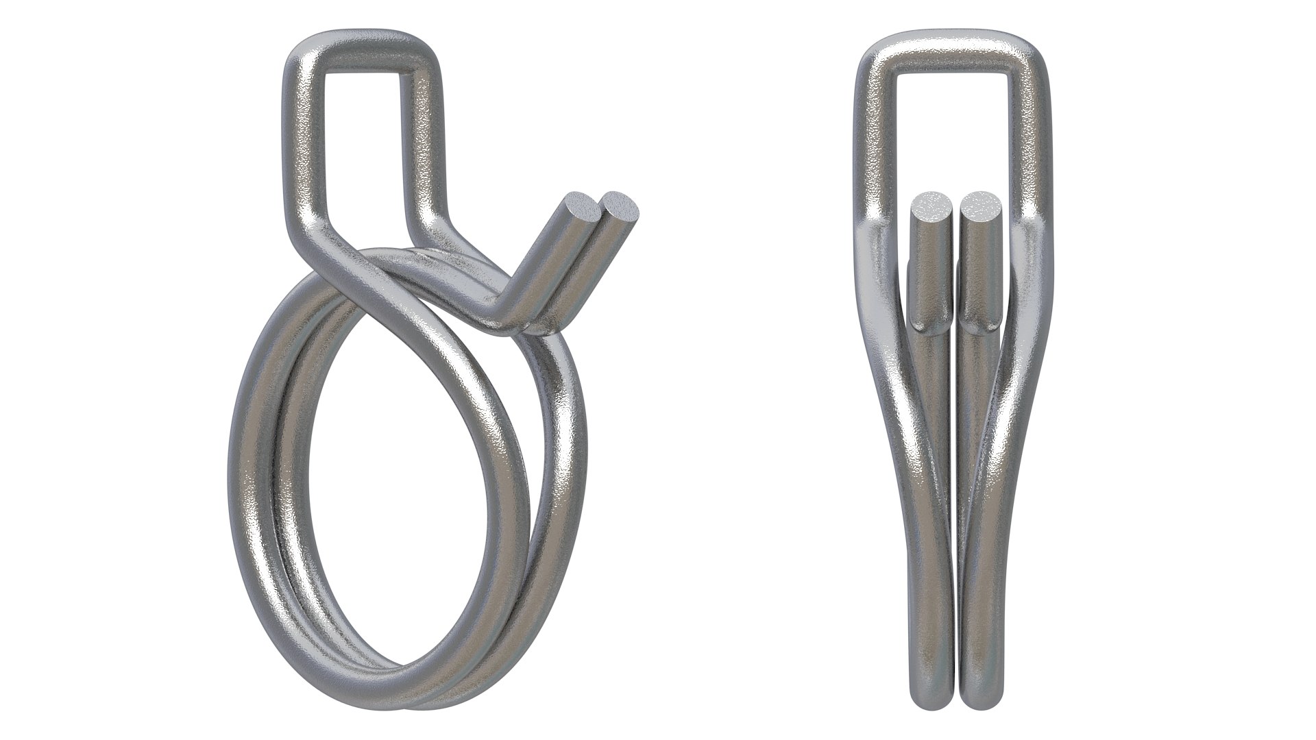 3D Model Double Wire Spring Hose Clamp - TurboSquid 1806808