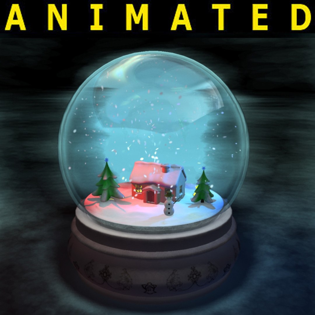 3d Snowball Complete Scene Snow Model