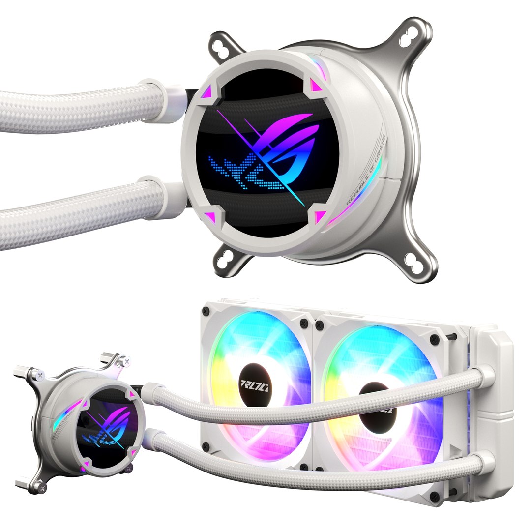 Asus ROG Strix LC II White 3D Model - TurboSquid 2005048