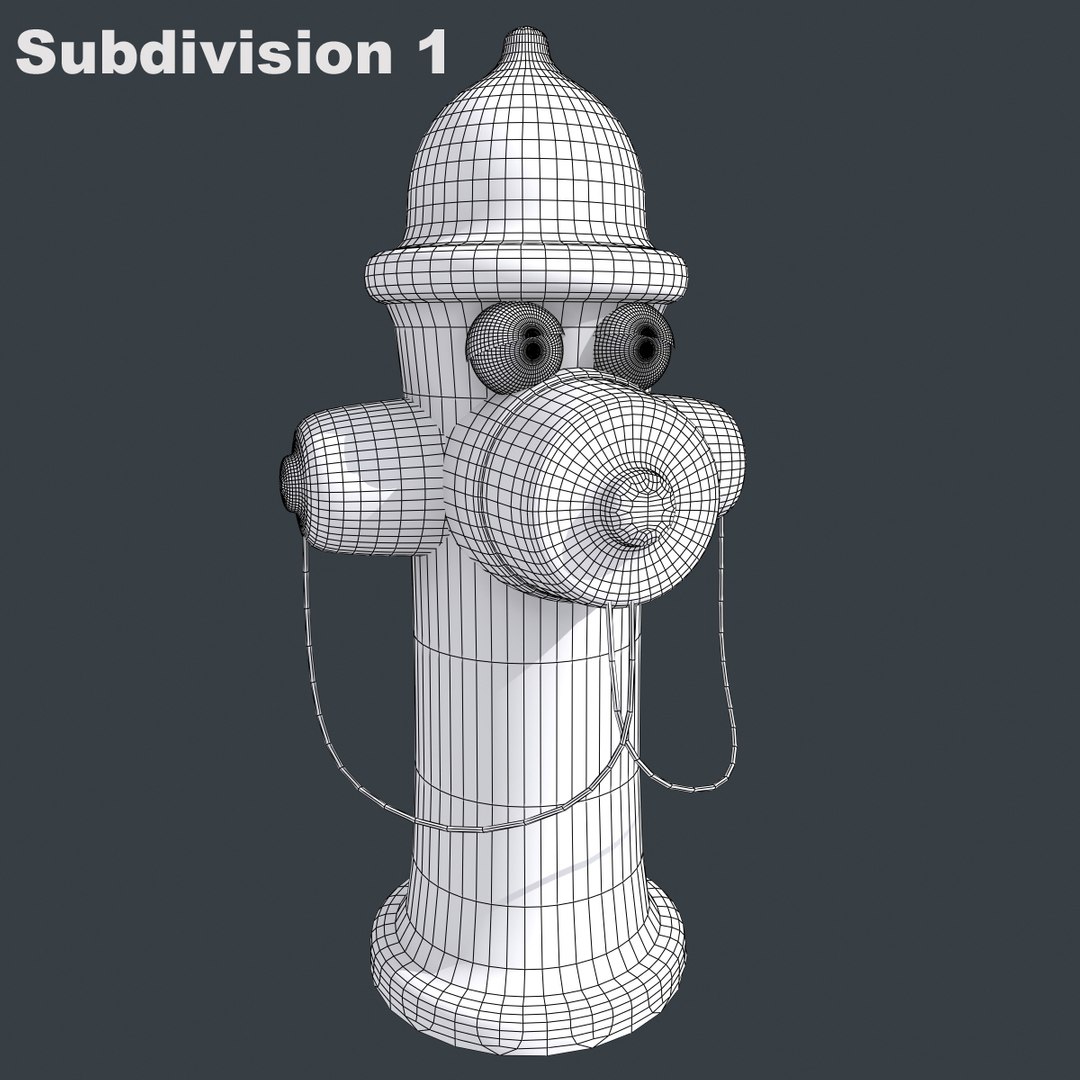 Cartoon Hydrant 3d Max