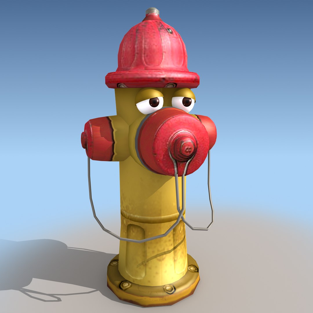 Cartoon Hydrant 3d Max