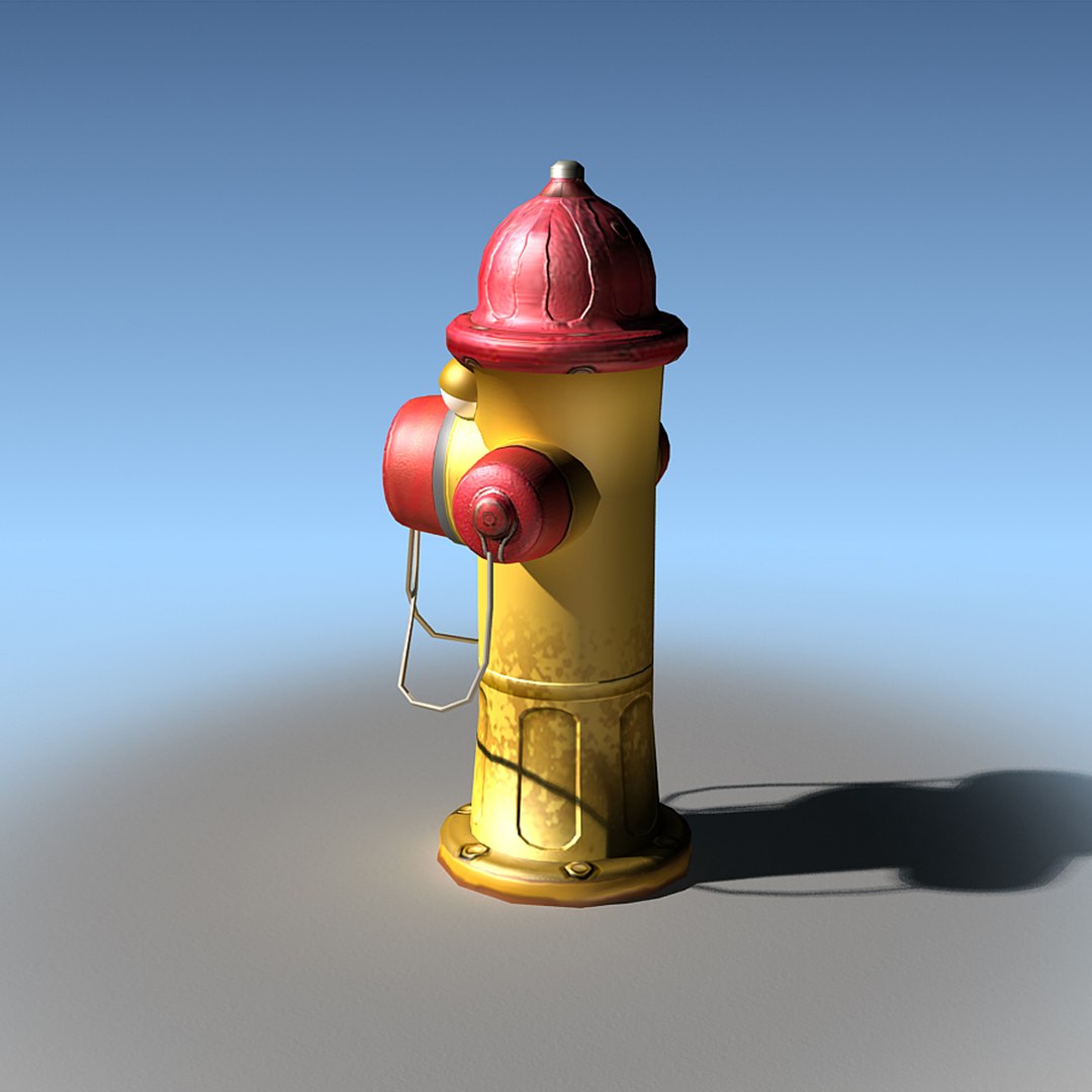 Cartoon Hydrant 3d Max