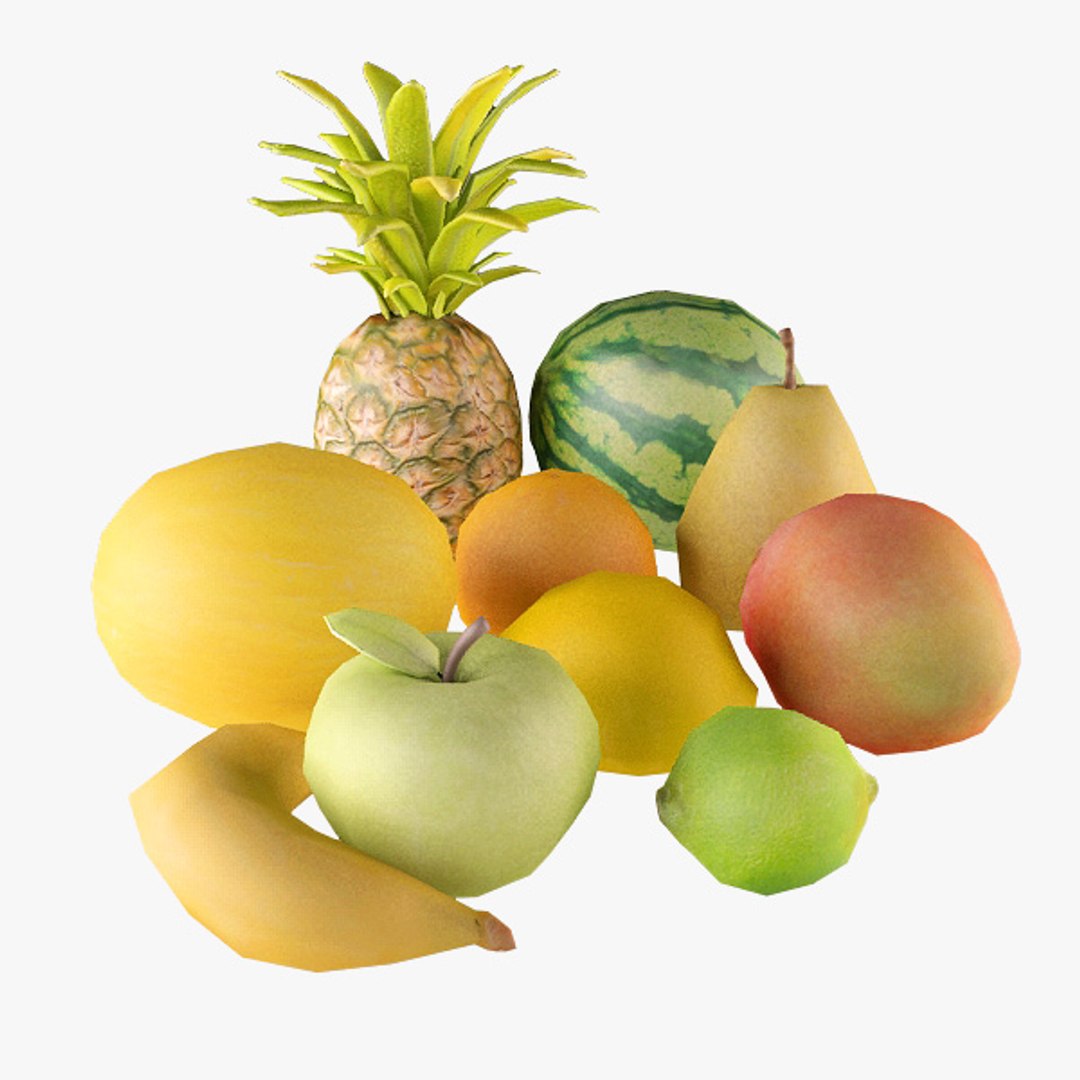 fruit 3d obj