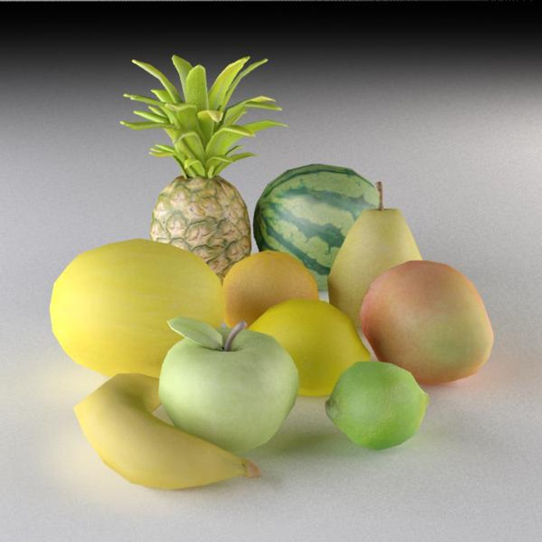 fruit 3d obj