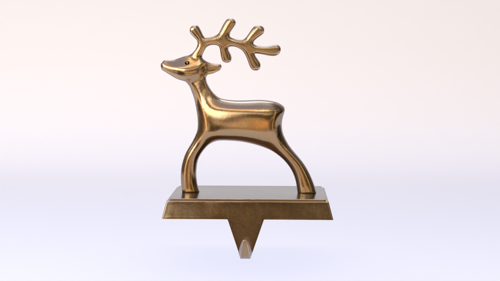 3D Reindeer Christmas Stocking Hanger Model - TurboSquid 1995915