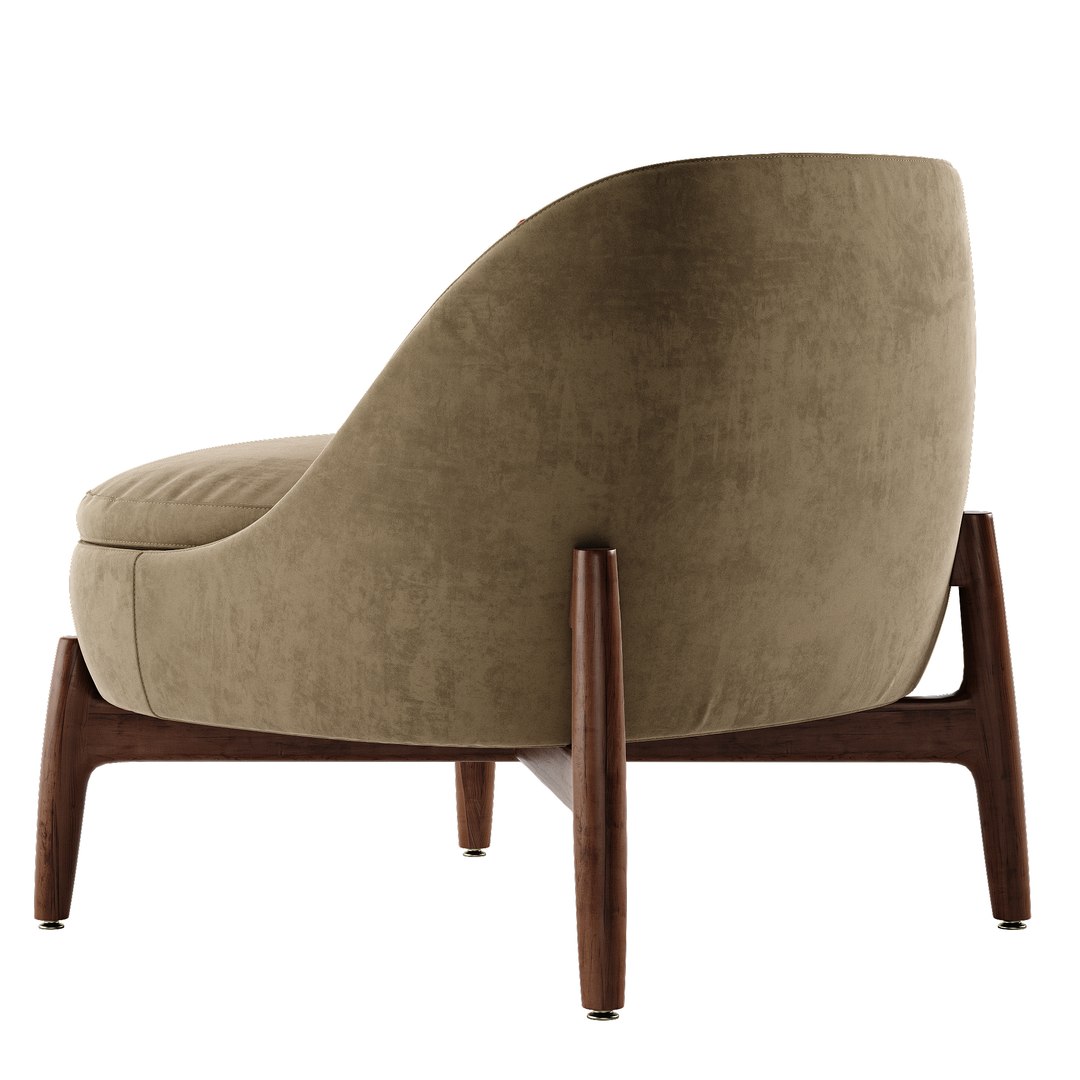 Minotti Sendai Armchair 3D - TurboSquid 2148776
