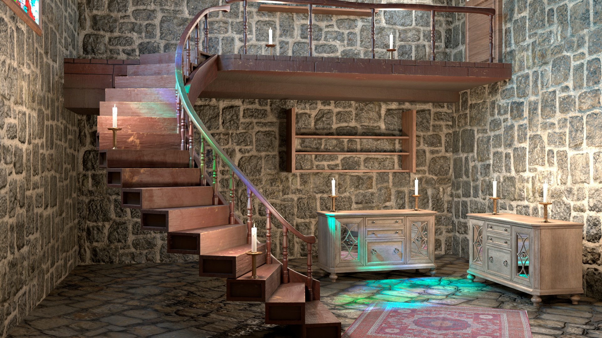 Medieval Castle Study Empty 3D Model - TurboSquid 2286877