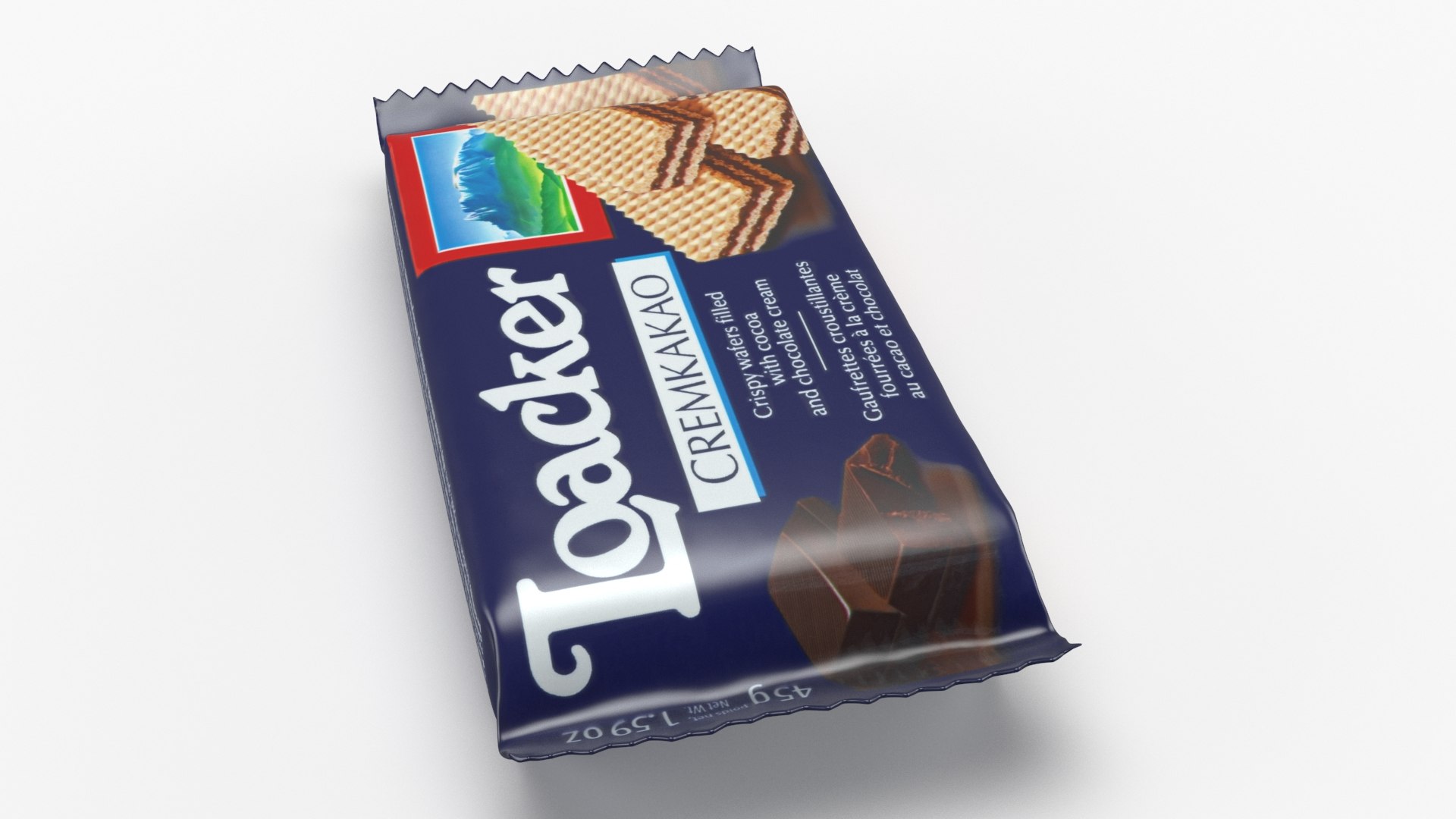 3D Loacker Cremkakao 45g Model - TurboSquid 1763746