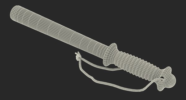classical police baton obj
