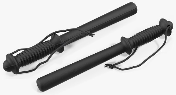 classical police baton obj