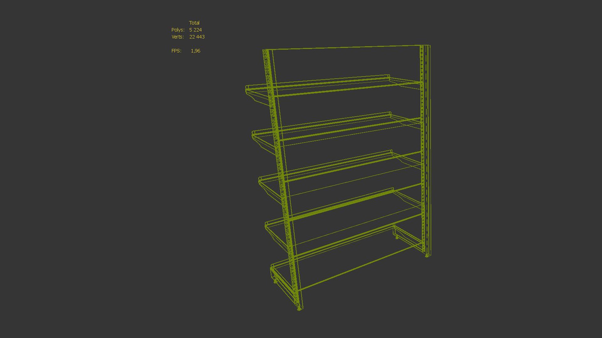 3D Metal Shelving Model - TurboSquid 1845230