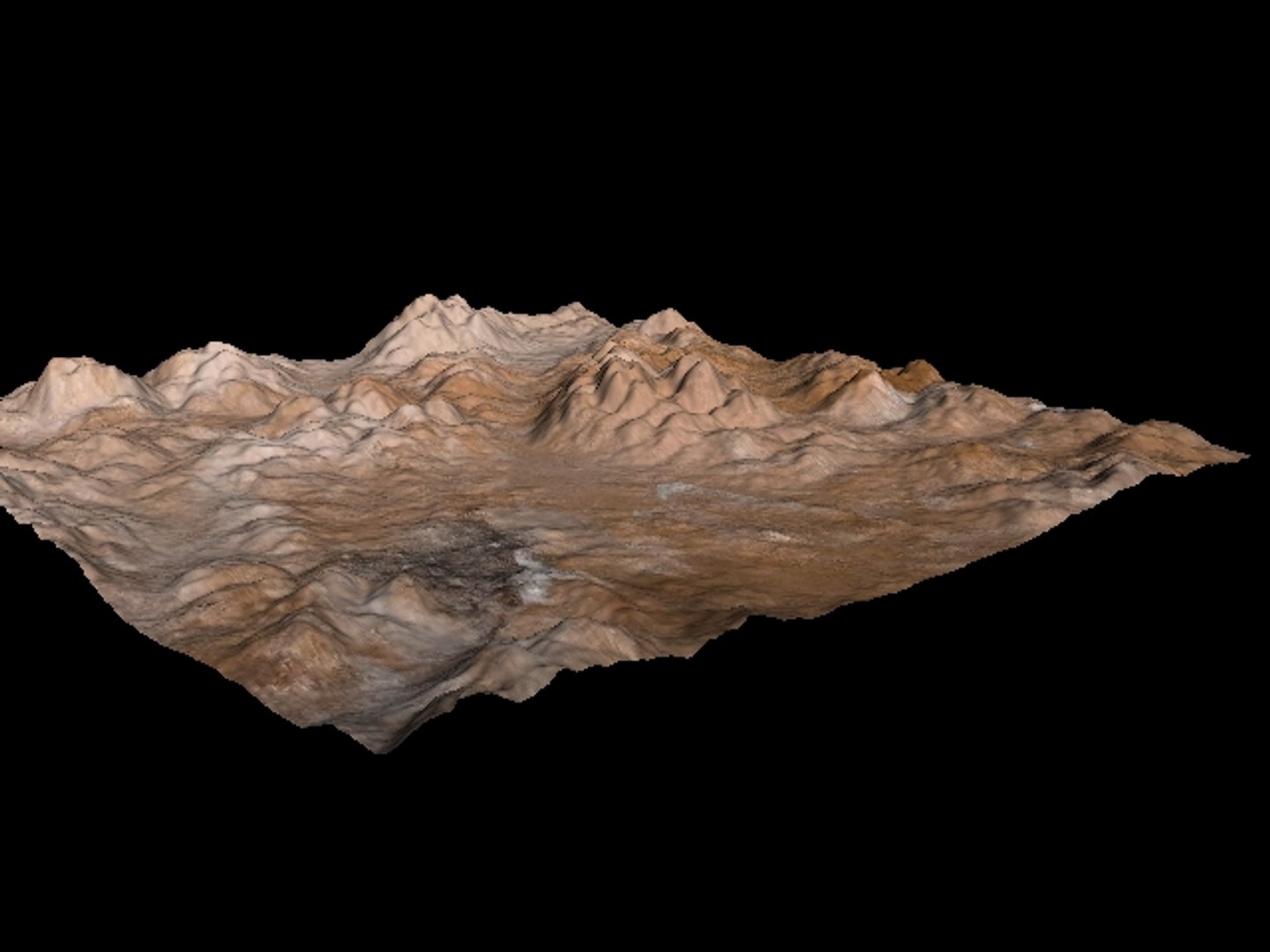 Free Basic Desert Terrain 3d Model