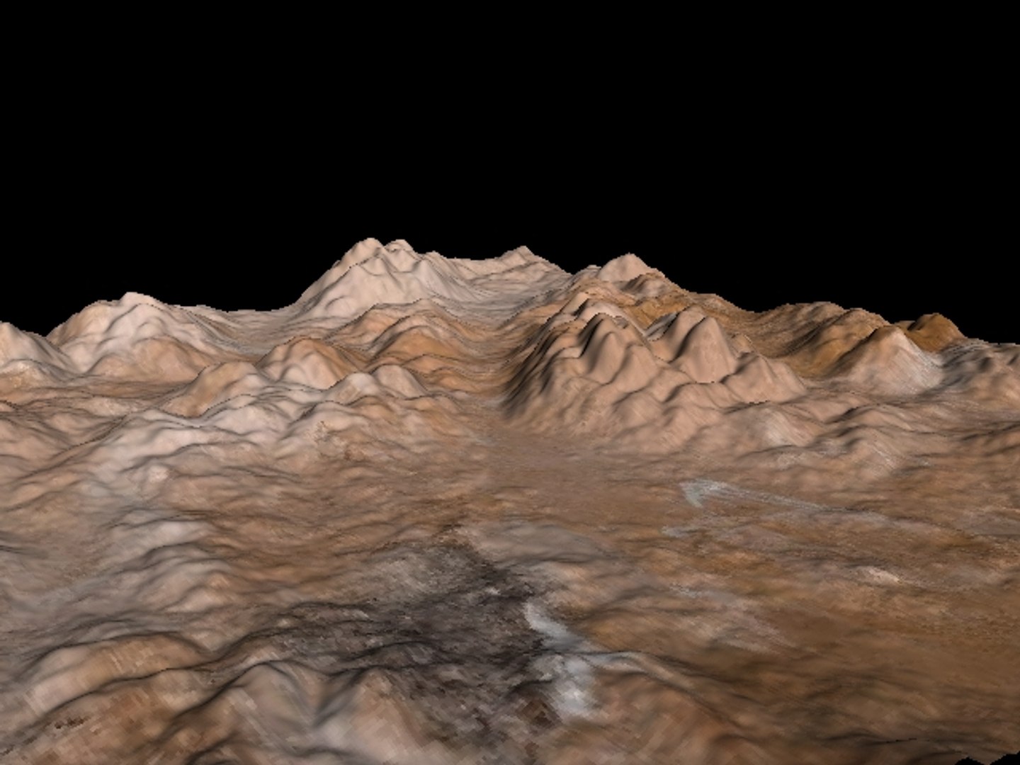 Free Basic Desert Terrain 3d Model