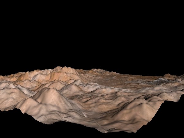 free basic desert terrain 3d model