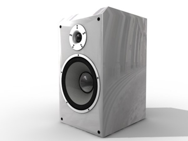 speakers audio 3d model