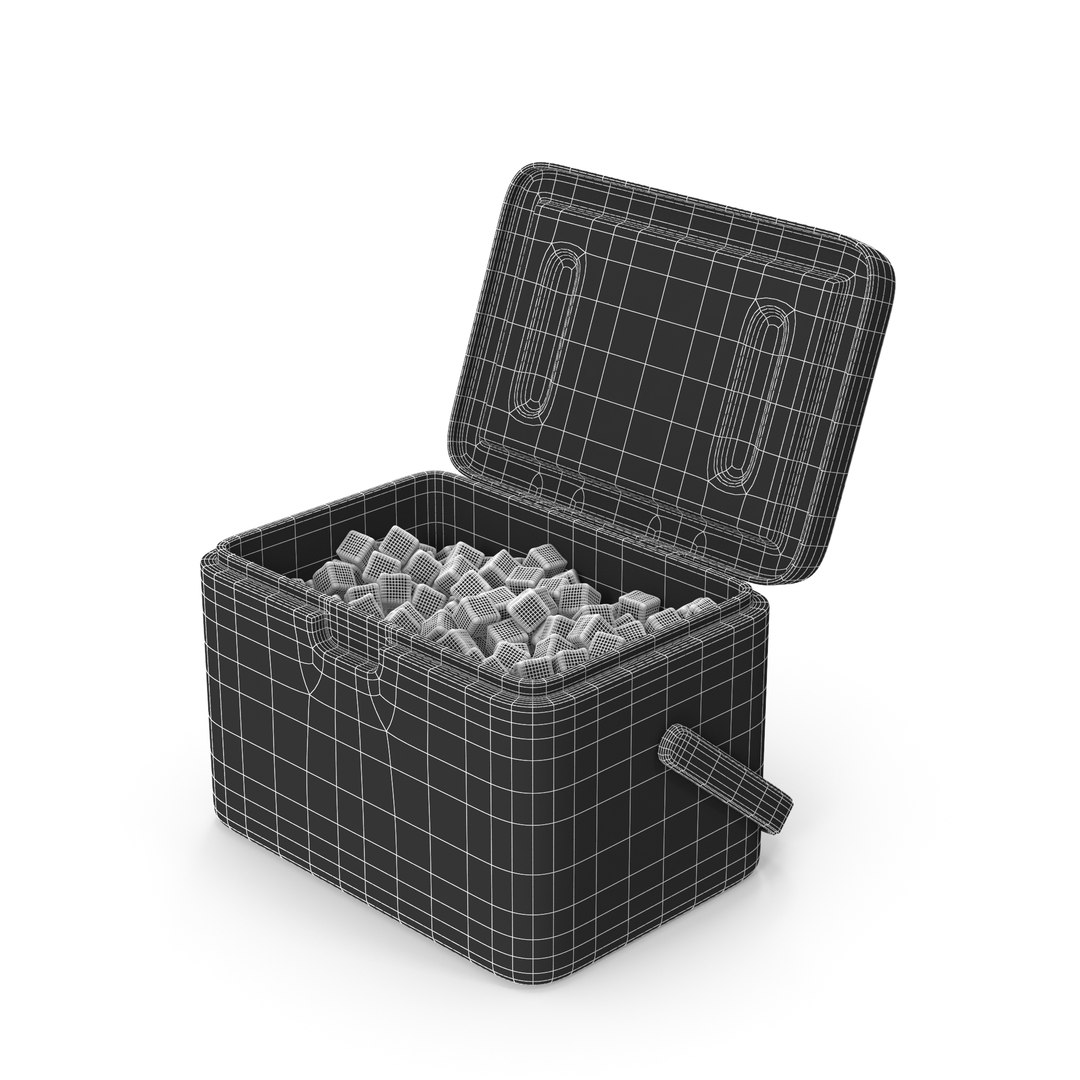 3D Plastic Ice Cooler With Ice - TurboSquid 2191547