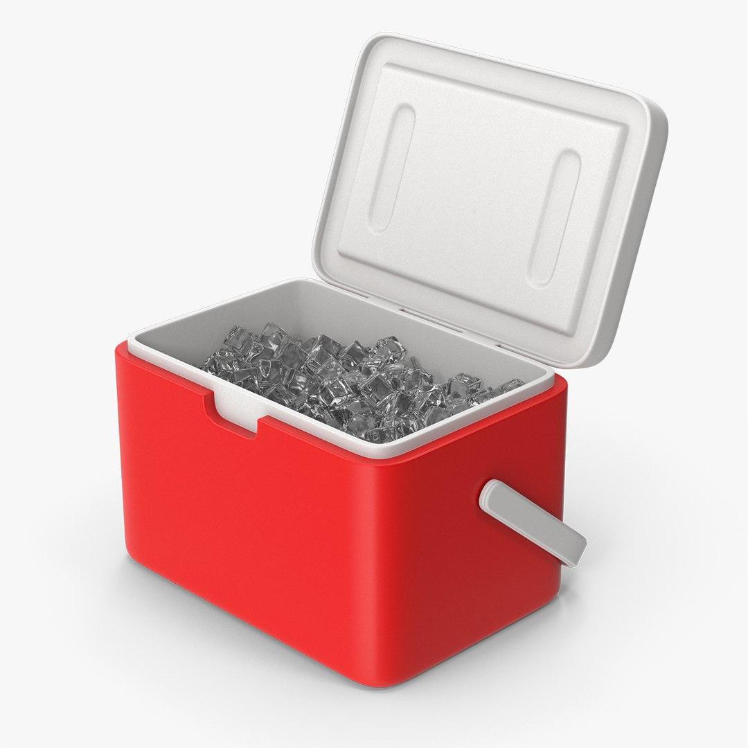 3D Plastic Ice Cooler With Ice - TurboSquid 2191547