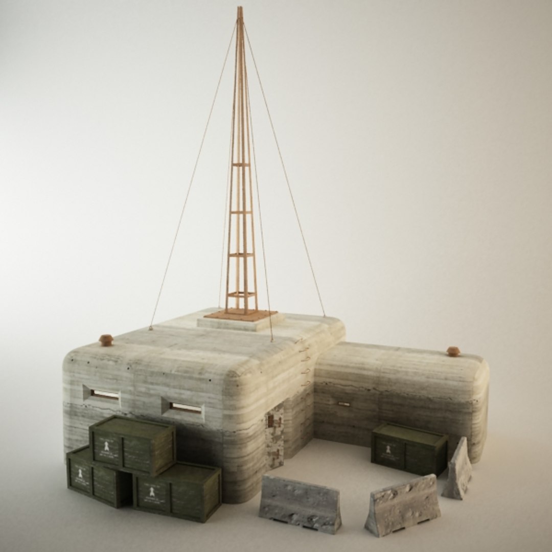 Bunker Concrete 3d Model