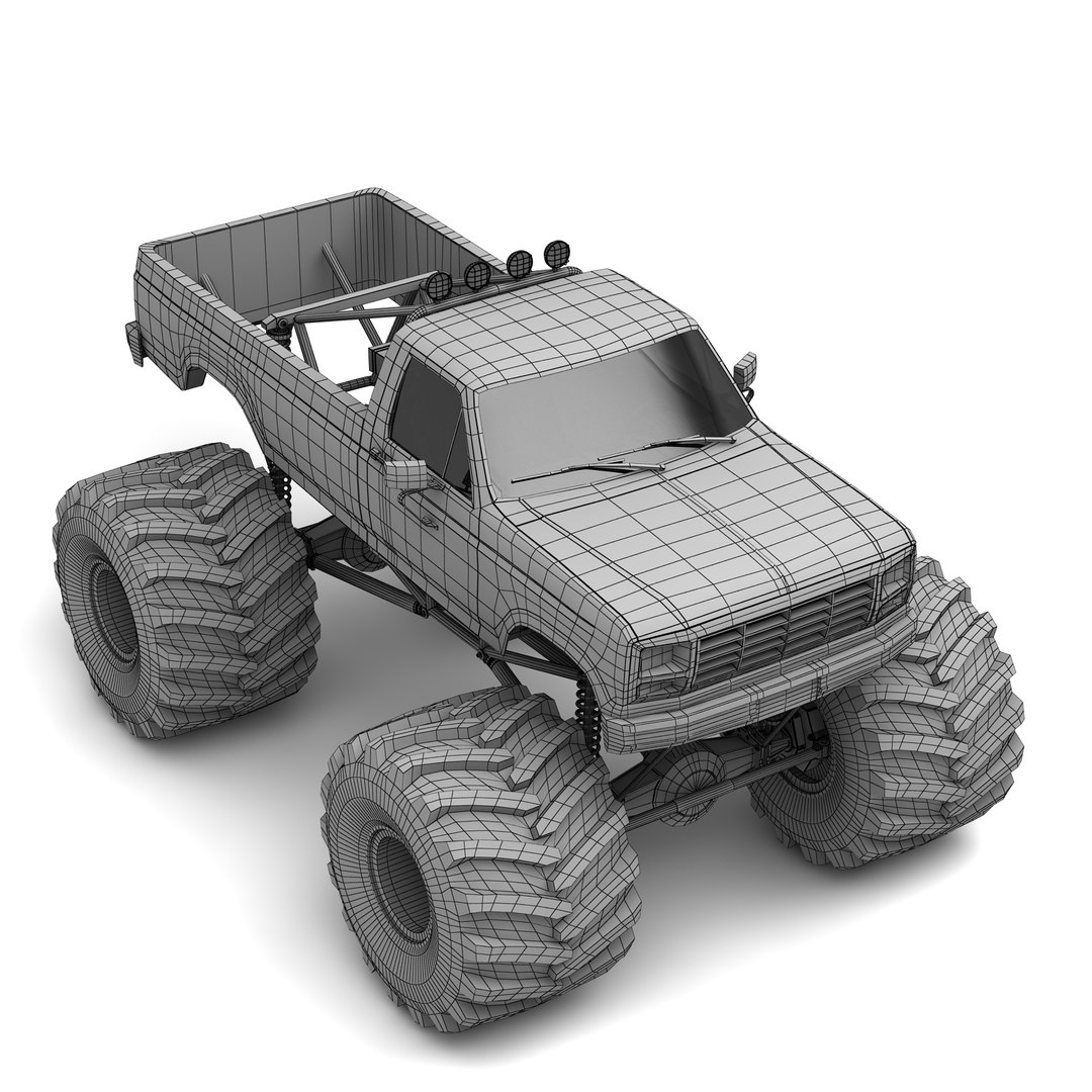 monster truck 3d model