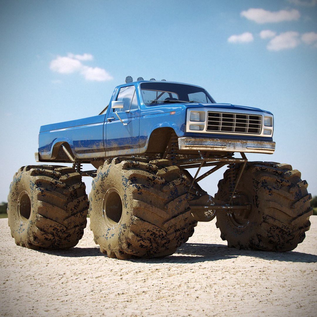 monster truck 3d model