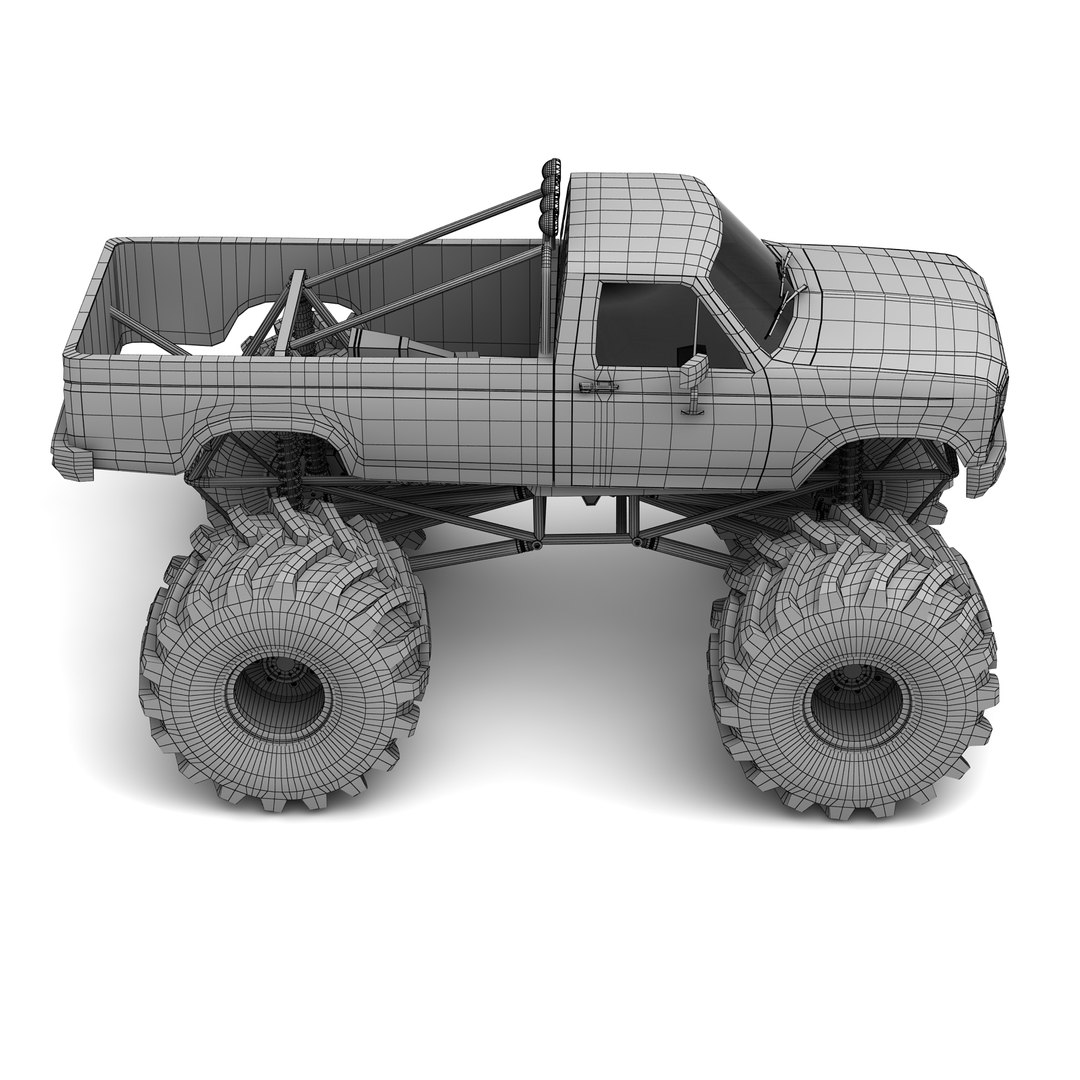 monster truck 3d model