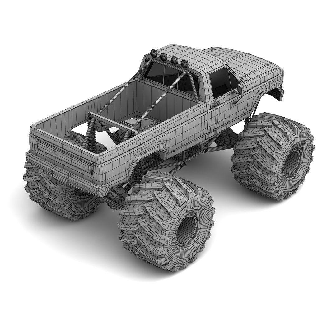 monster truck 3d model