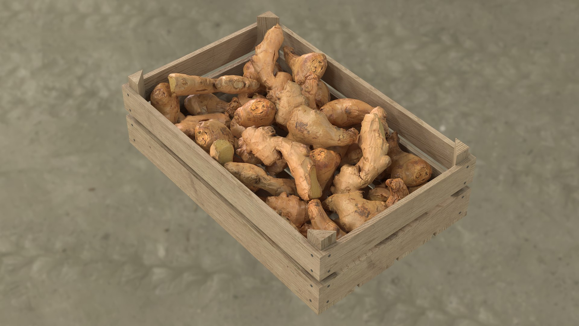 3D Ginger Crate Model - TurboSquid 1993193