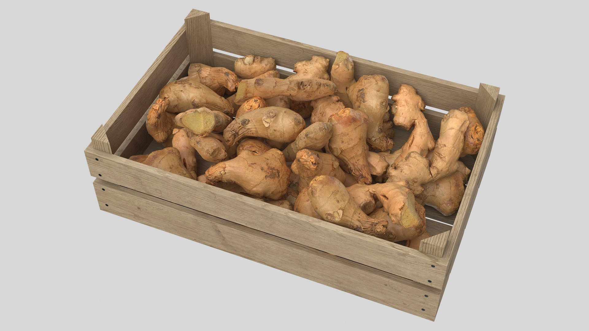 3D Ginger Crate Model - TurboSquid 1993193