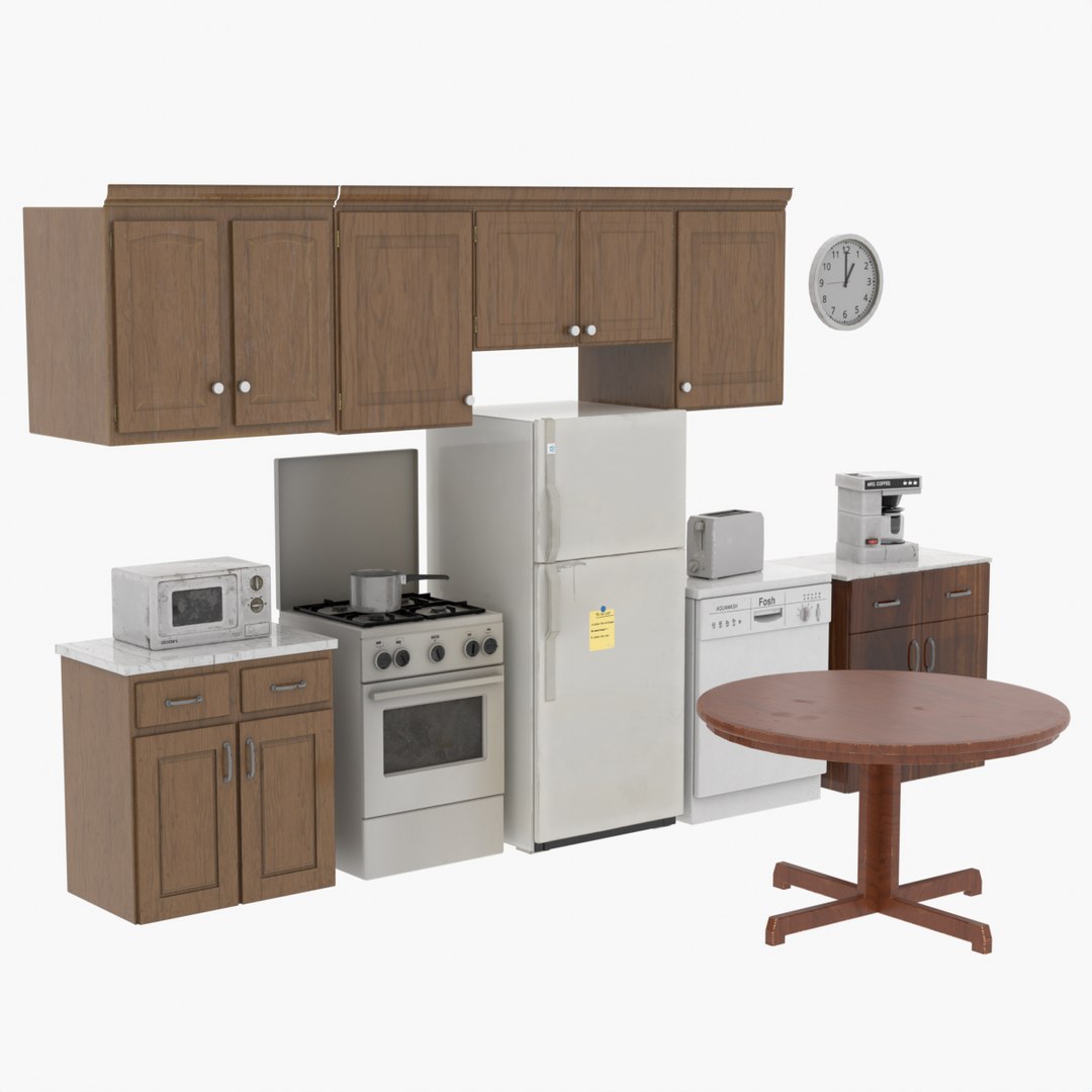 3D Kitchen Pack 90s - TurboSquid 2017761