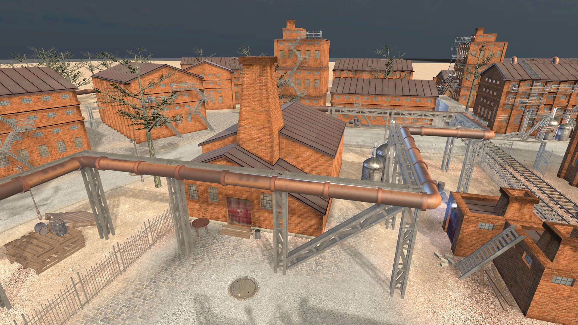 3D Model Port Pack With Textures - TurboSquid 2330440