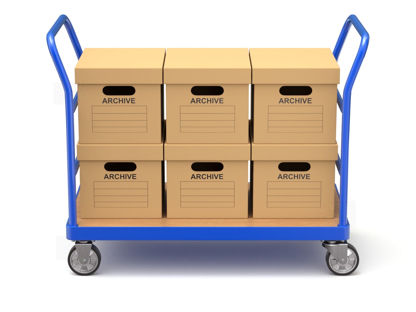 3D Model Box Storage Trolley - TurboSquid 1404358