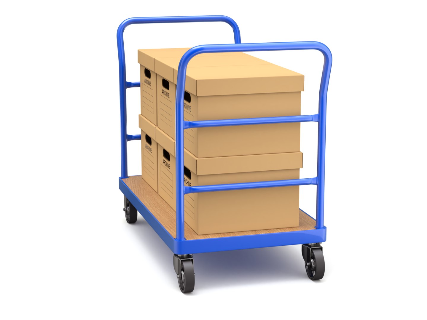 3D Model Box Storage Trolley - TurboSquid 1404358