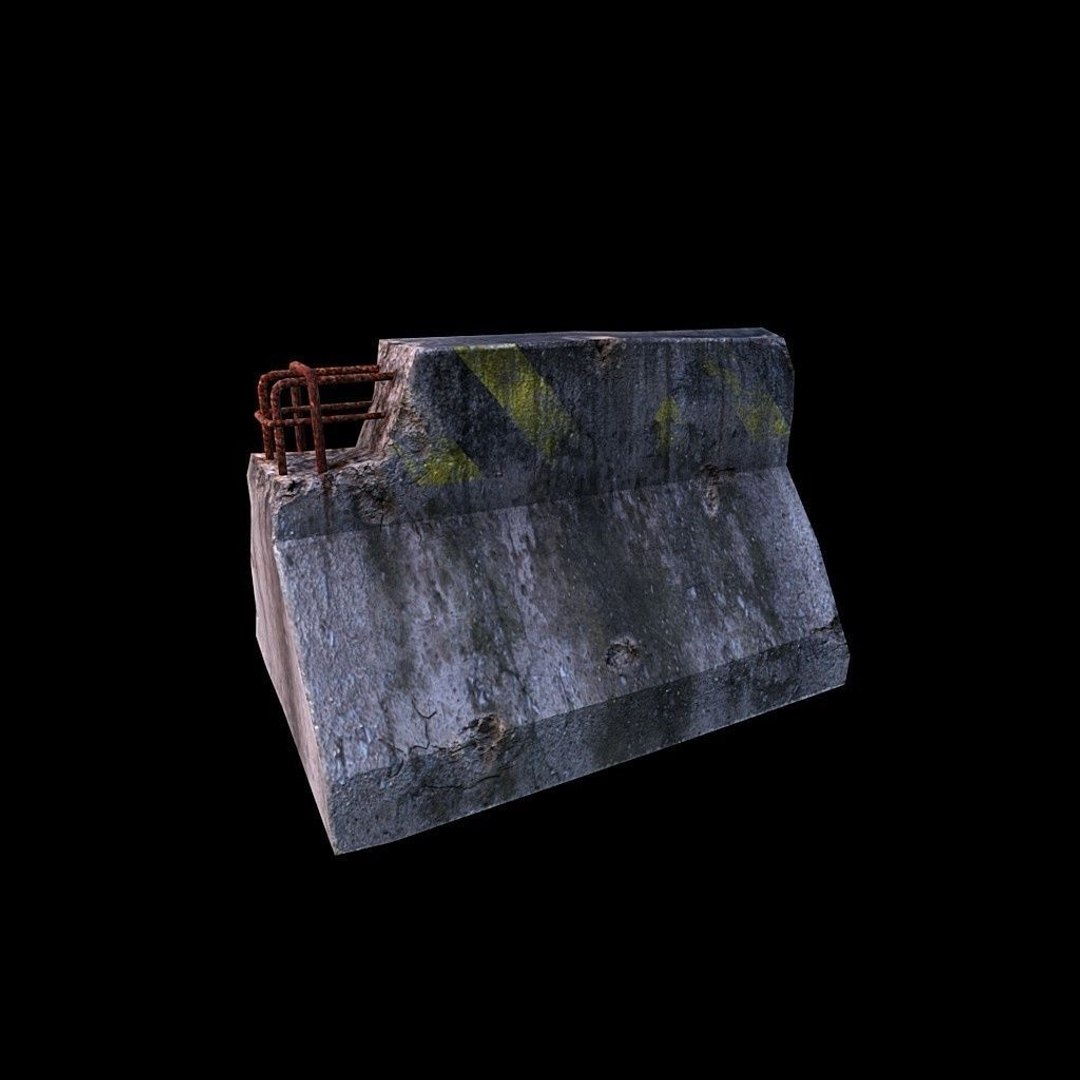 Block Roadblock 3D Model - TurboSquid 1168802