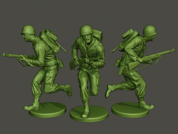 American soldier ww2 shoot model - TurboSquid 1439336