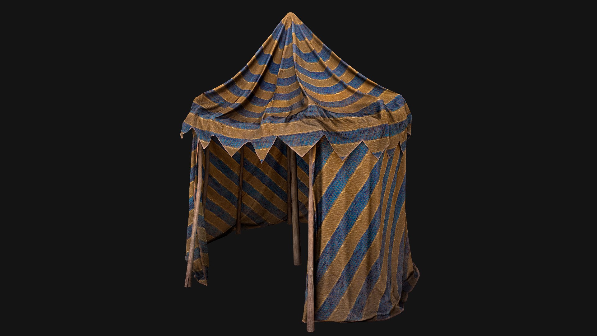 3D Medieval Circus Tent Market Stall - TurboSquid 1899368