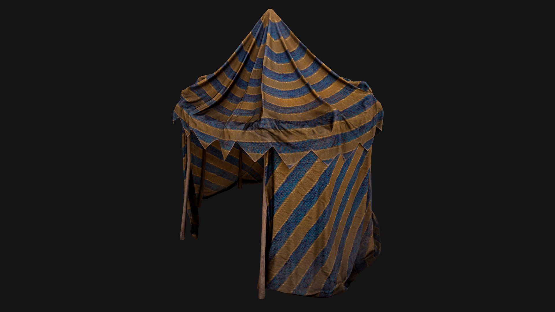 3D Medieval Circus Tent Market Stall - TurboSquid 1899368