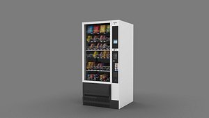 free snack machine 3d model