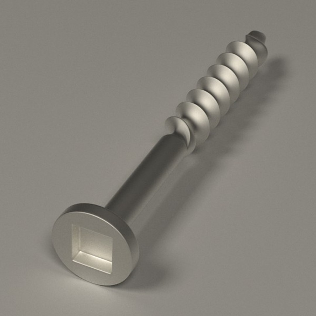3d screw model
