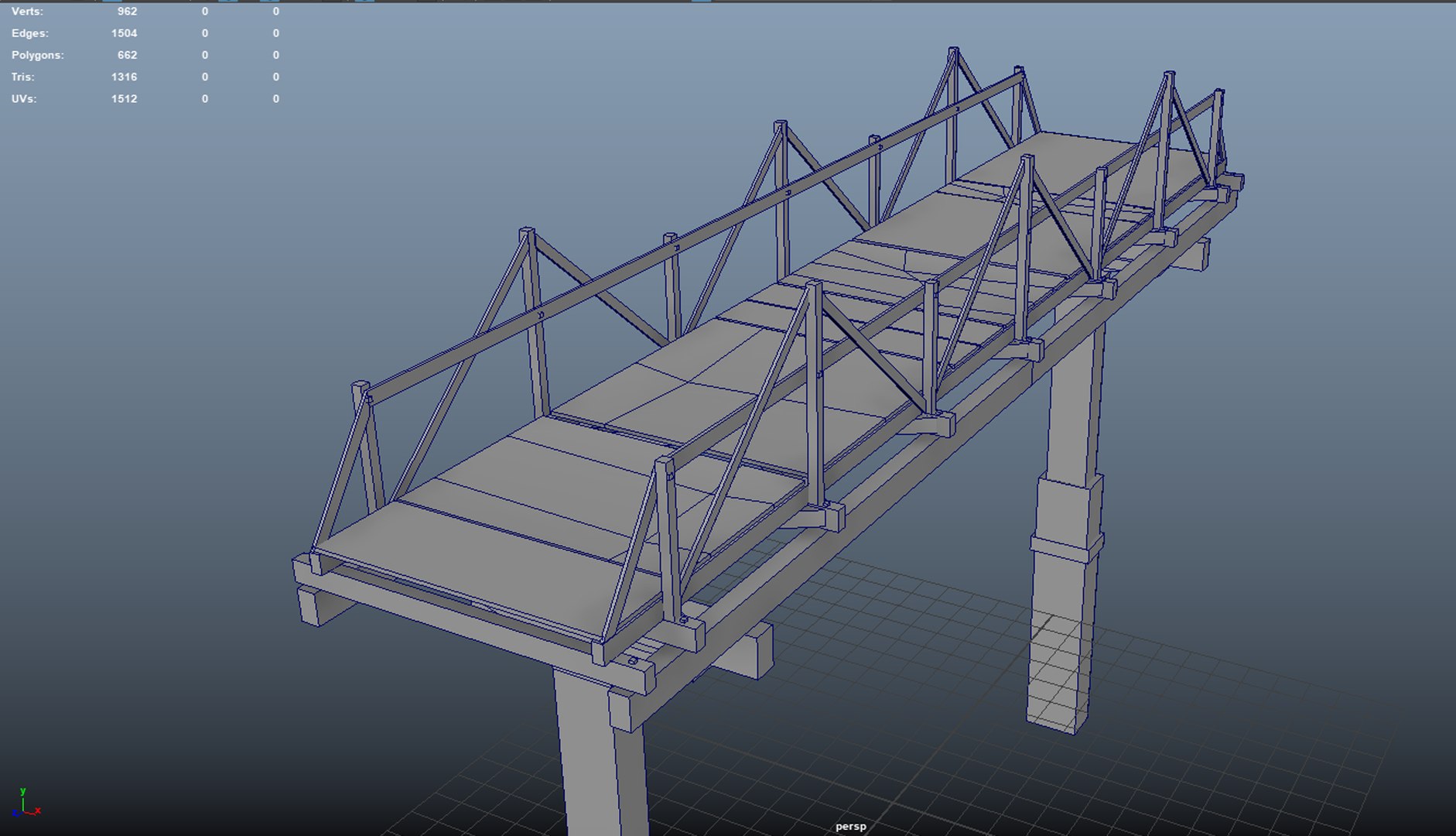 Low Poly Bridge 3D Model - TurboSquid 1810110