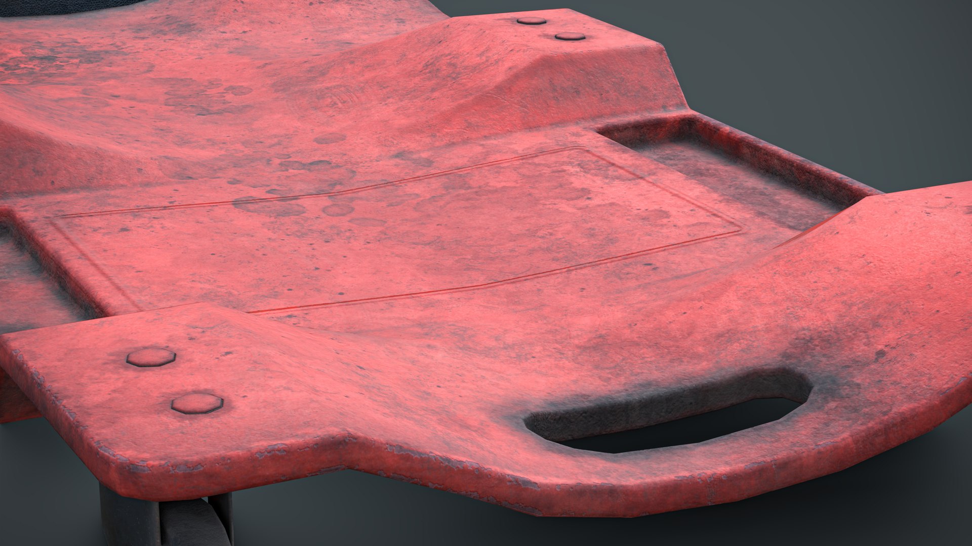 3D Realistic Worn Mechanic Plastic Creeper - TurboSquid 2254331
