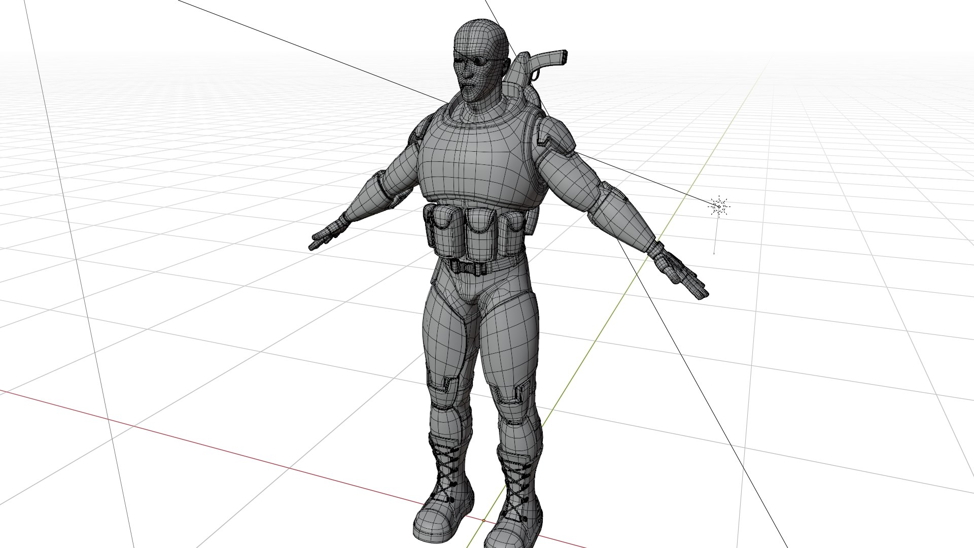 Futuristic Soldier 3D Model - TurboSquid 2432603